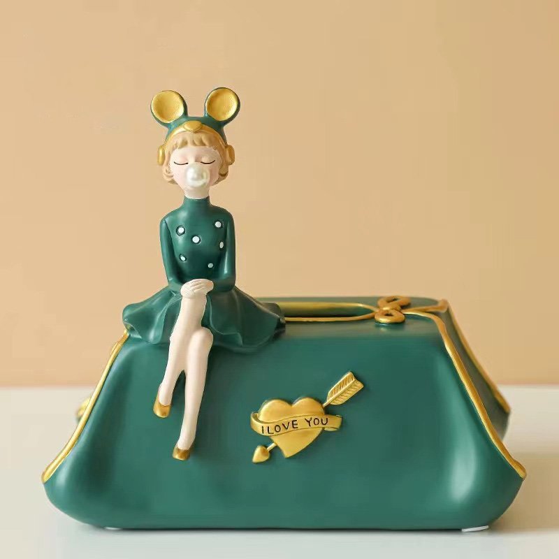 Luxury Bubble Girl Tissue Box - Zimilife